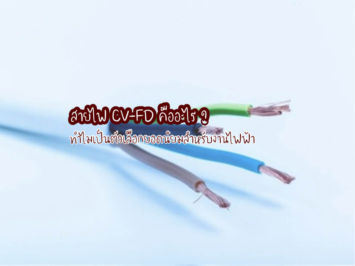 สายไฟ CV-FD คืออะไร ? ทำไมเป็นตัวเลือกยอดนิยมสำหรับงานไฟฟ้า - อีสานร้อยแปด